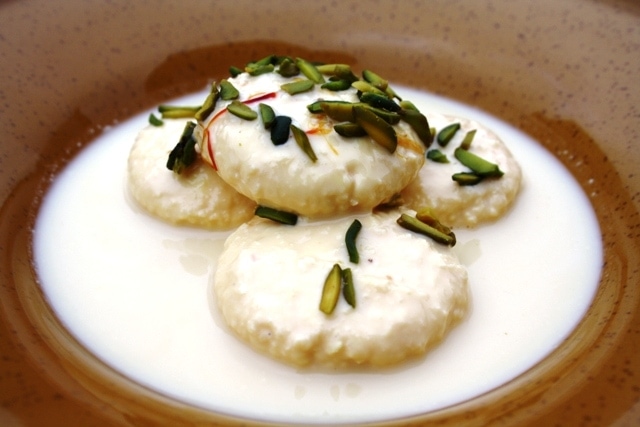Kesar Ras Malai | Indian Recipes | Maunika Gowardhan