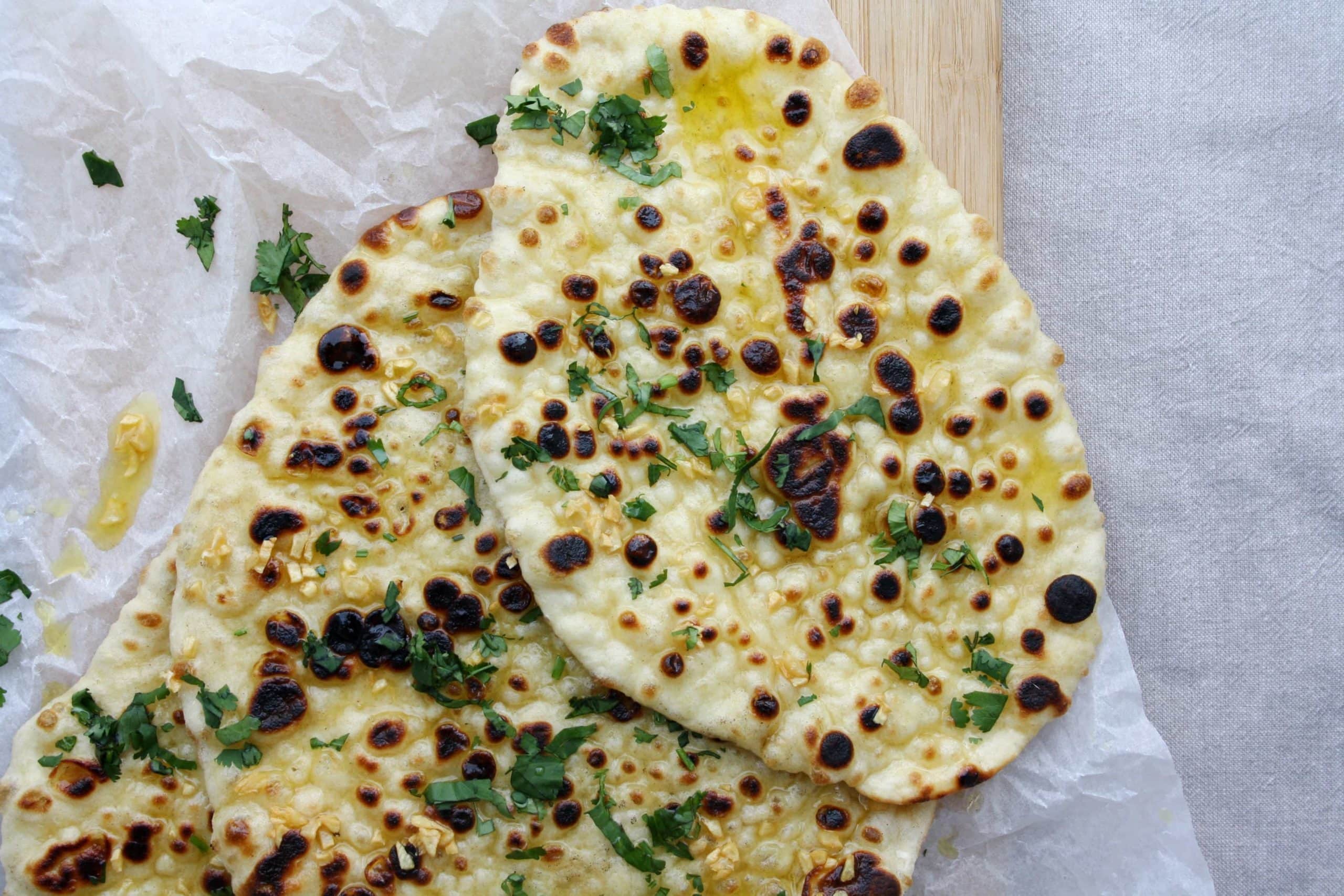 Garlic Naan - Maunika Gowardhan