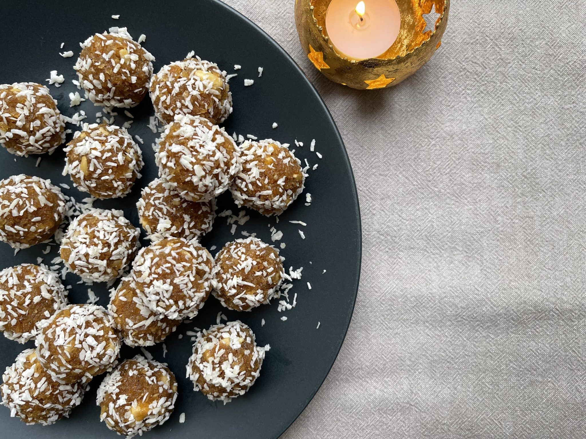 Diwali Coconut and jaggery laddos - Maunika Gowardhan